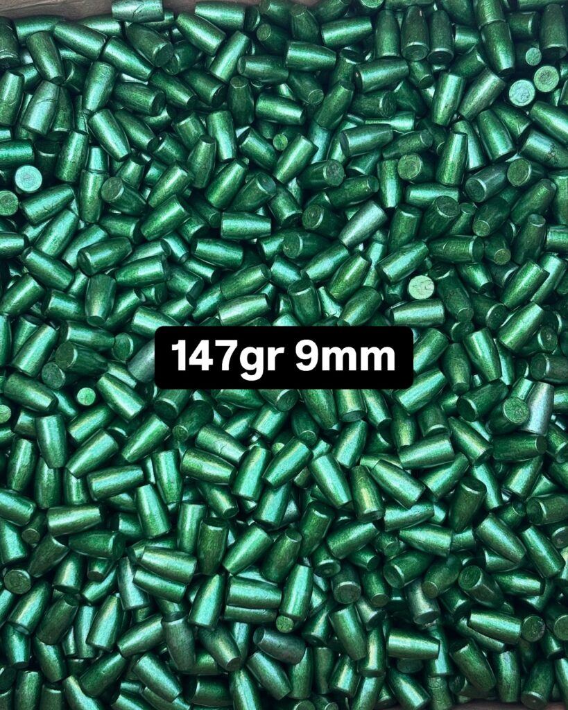 147gr Coated 9mm Bullets Blue Ridge Brass